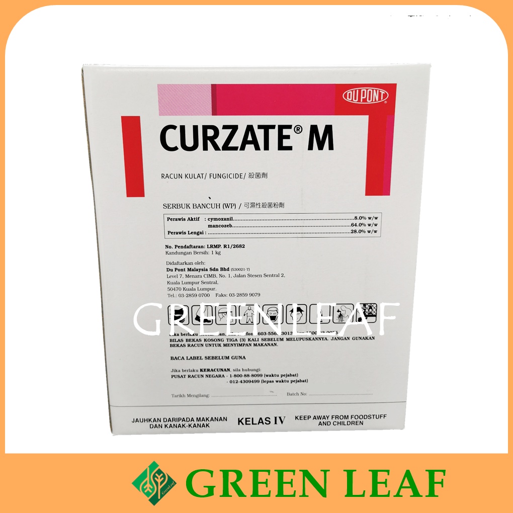 Curzate M 1KG Dupont Cymoxanil Mancozeb Racun Kulat ( Cymoxanil 8.0% ...