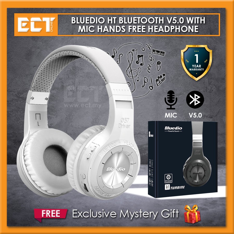 Bluedio HT Turbine Bluetooth Wireless V5.0 with Microphone Headphone ...