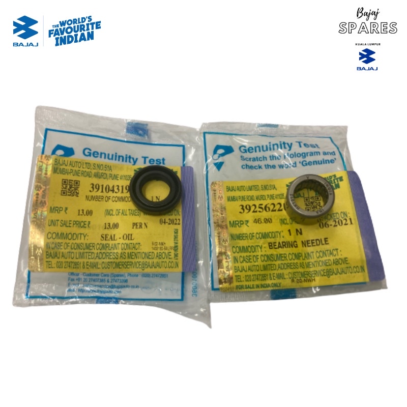 GEAR SHIFTER SEAL OIL & NEEDLE BEARING NS200/RS200 PULSAR BAJAJ ...