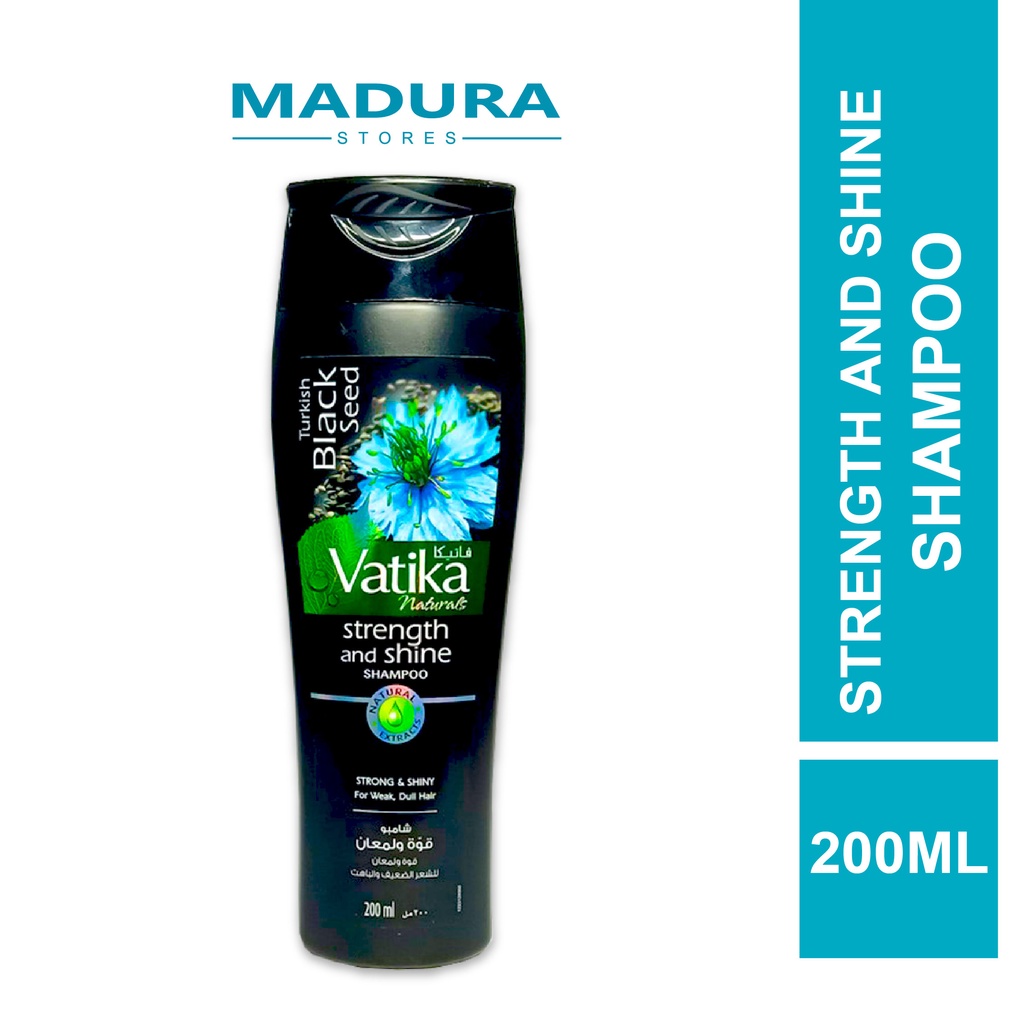 Dabur Vatika Turkish Black Seed Strength and Shine Shampoo 200ml ...