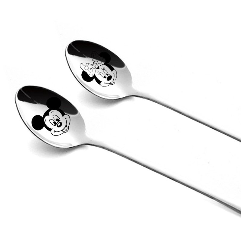 Disney Mickey Mouse Minnie Winnie The Pooh Cute Cartoon Long Spoon Toy ...