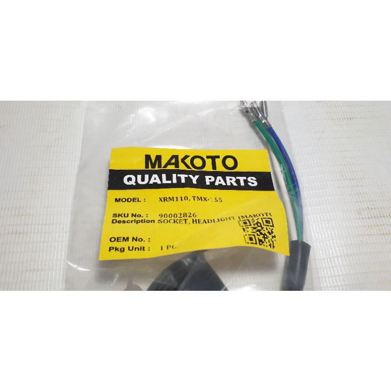 Headlight socket TMX155,YL2,WAVE,XRM MAKOTO Accepted | Shopee Malaysia
