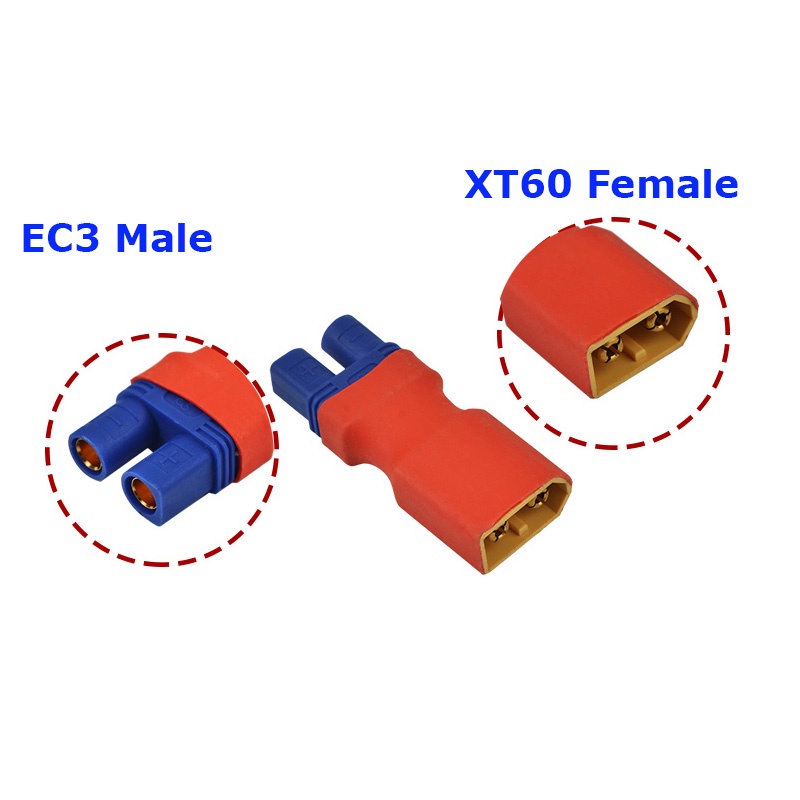 Adapter XT30 XT60 XT90 Traxxas T Plug Deans EC5 EC3 Female to Male HXT 4MM Connectors Plug RC ...