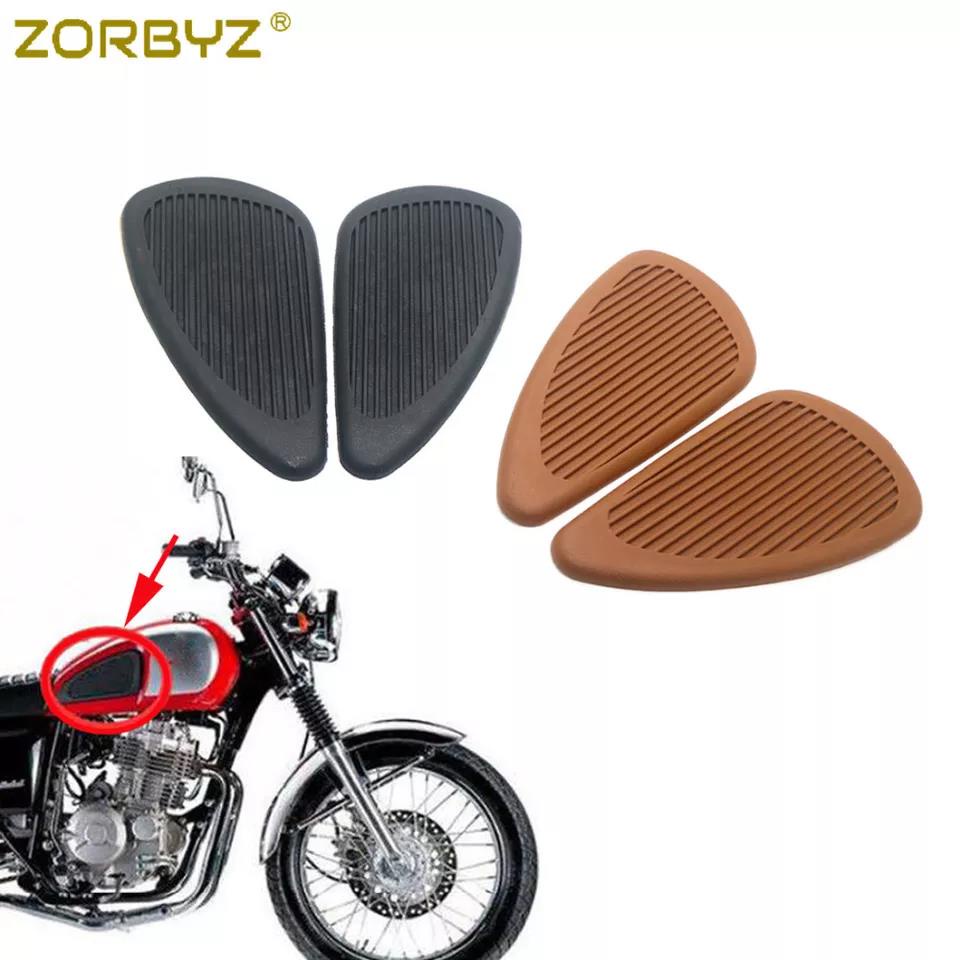 ZORBYZ Universal Retro Motorcycle Cafe Racer Gas Fuel Tank Rubber ...