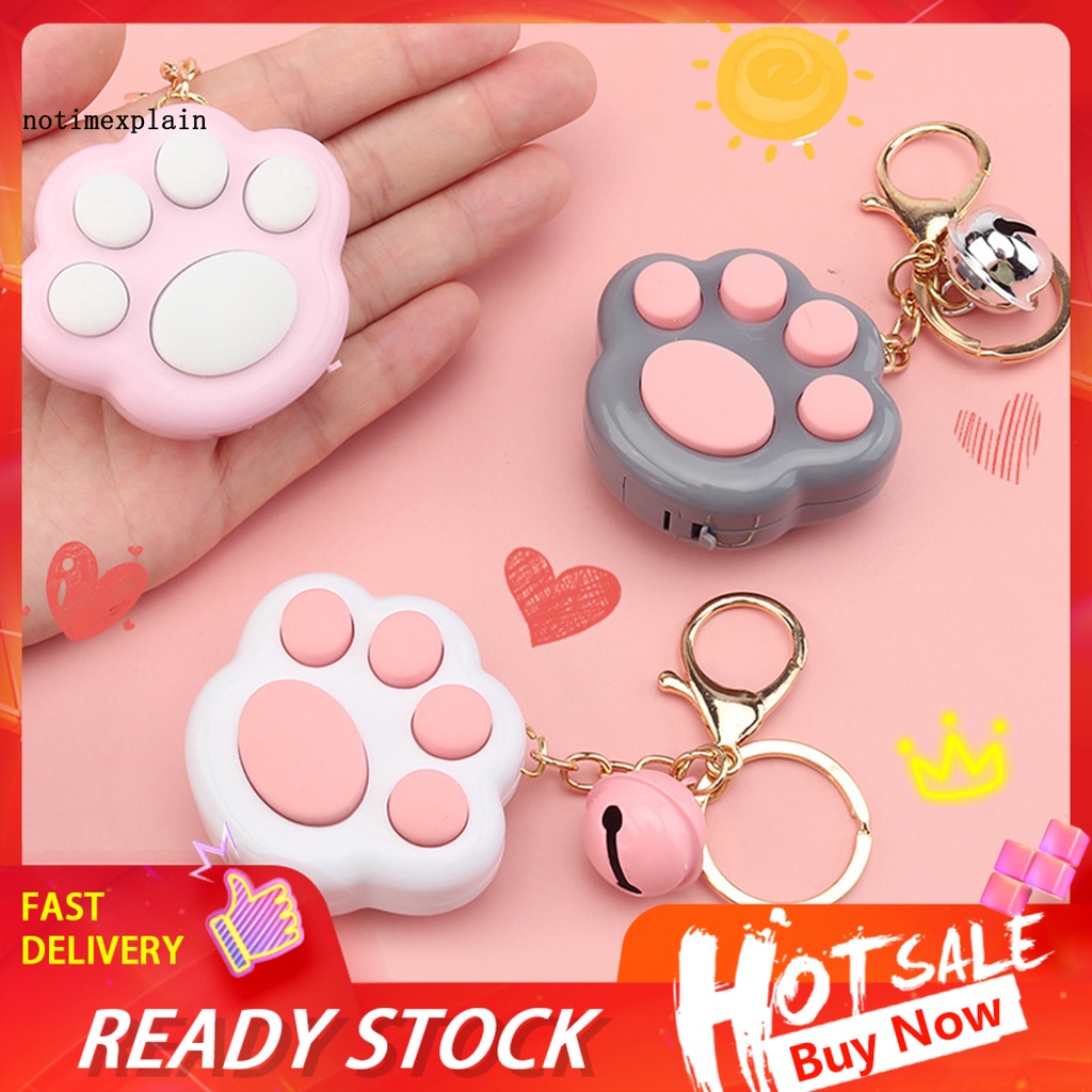 NTA Colorful Fidget Pendant Mini Cat Paw LED Fidget Keychain Portable ...