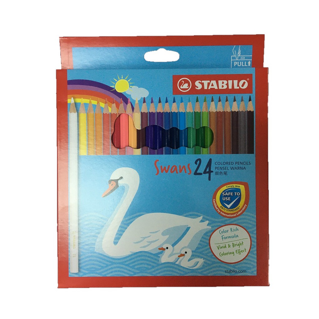 Swan Stabilo 24 Coloured Pencil Long (1879) | Shopee Malaysia