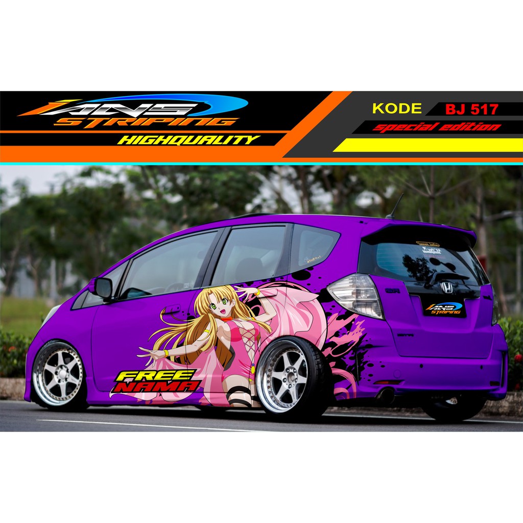 Decal STICKER JAZZ BRIO AGYA SIGRA YARIS CAR / ANIME CAR STICKER ...