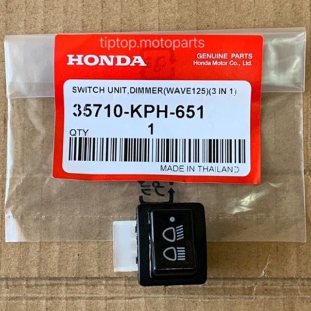 HONDA WAVE125 WAVE100R ON OFF HEAD LAMP SWITCH UNIT THAI HONDA | Shopee ...