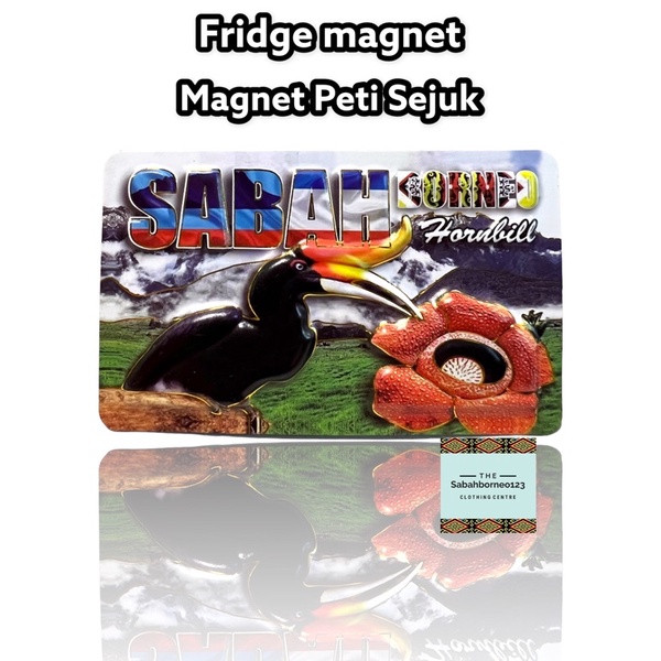 Fridge magnet sabah souvenir sabah borneo magnet peti ais | Shopee Malaysia