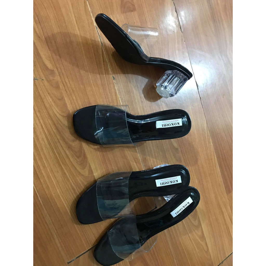 Transparent strap high heels sandals | Shopee Malaysia