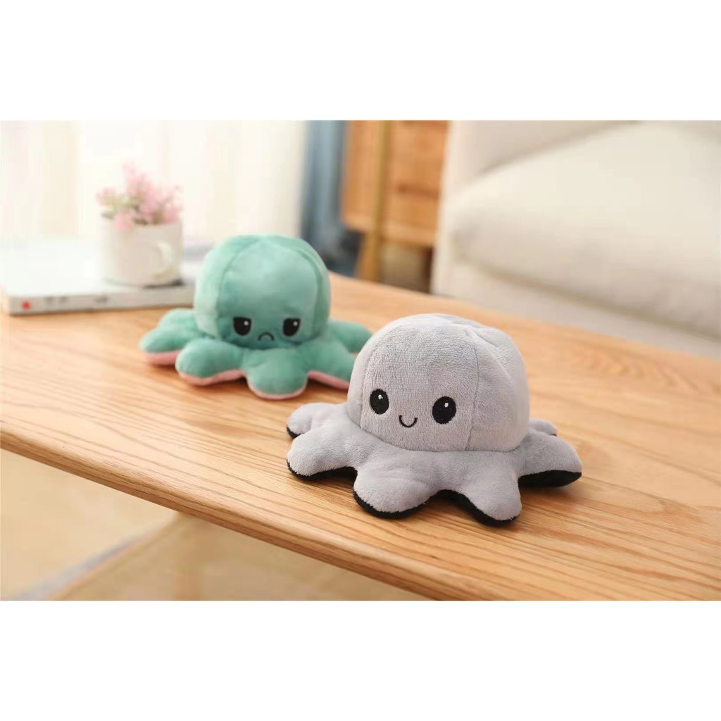 SHIP IN 24HR! Reversible Octopus angry octopus plush toy flip doll ...