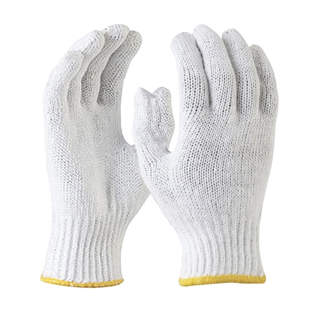 SEMENYIH #1200 B104 Cotton Hand Gloves Gardening Safety Hand Gloves ...