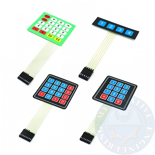 Matrix Array 1x4 3x4 4x4 4x5 Membrane Switch Keypad Keyboard 1*4 3*4 4* ...