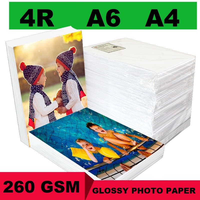 Inkjet A6 / 4R size Photo Glossy Paper 135gsm180gsm gsm 230gsm 260gsm | Shopee Malaysia