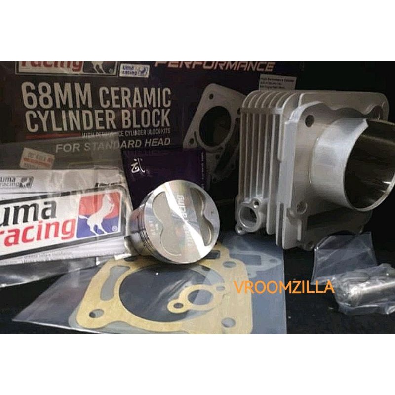 UMA RACING 68mm Suzuki Belang 150 Ceramic Cylinder Block Kit Set Raider ...