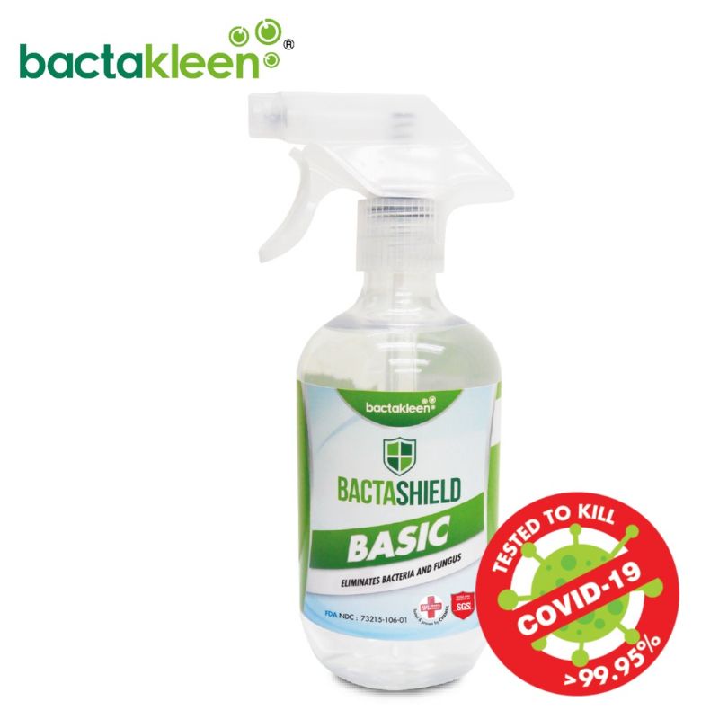 Bactakleen Bactashield Basic Efficacy of >99.95% against Covid19! Lab ...