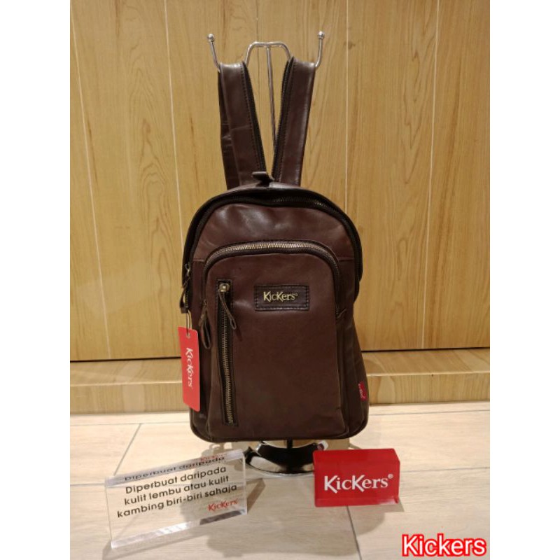 Kickers Leather Hiking Bag / Backpack ( 2 in 1) | Shopee Malaysia
