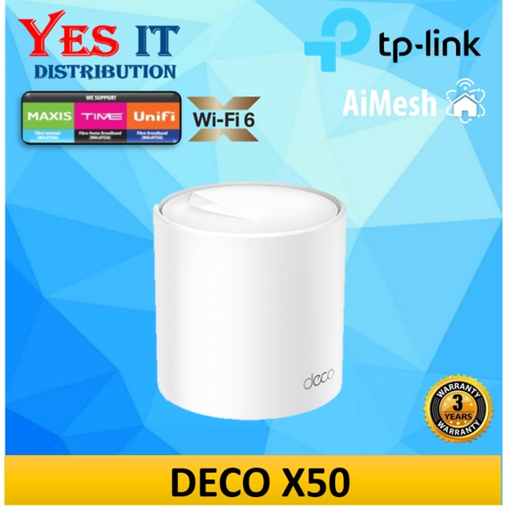 TP-Link Deco X50 AX3000 Ai-Driven Mesh WiFi 6 , 3x Gigabit Ports Whole ...