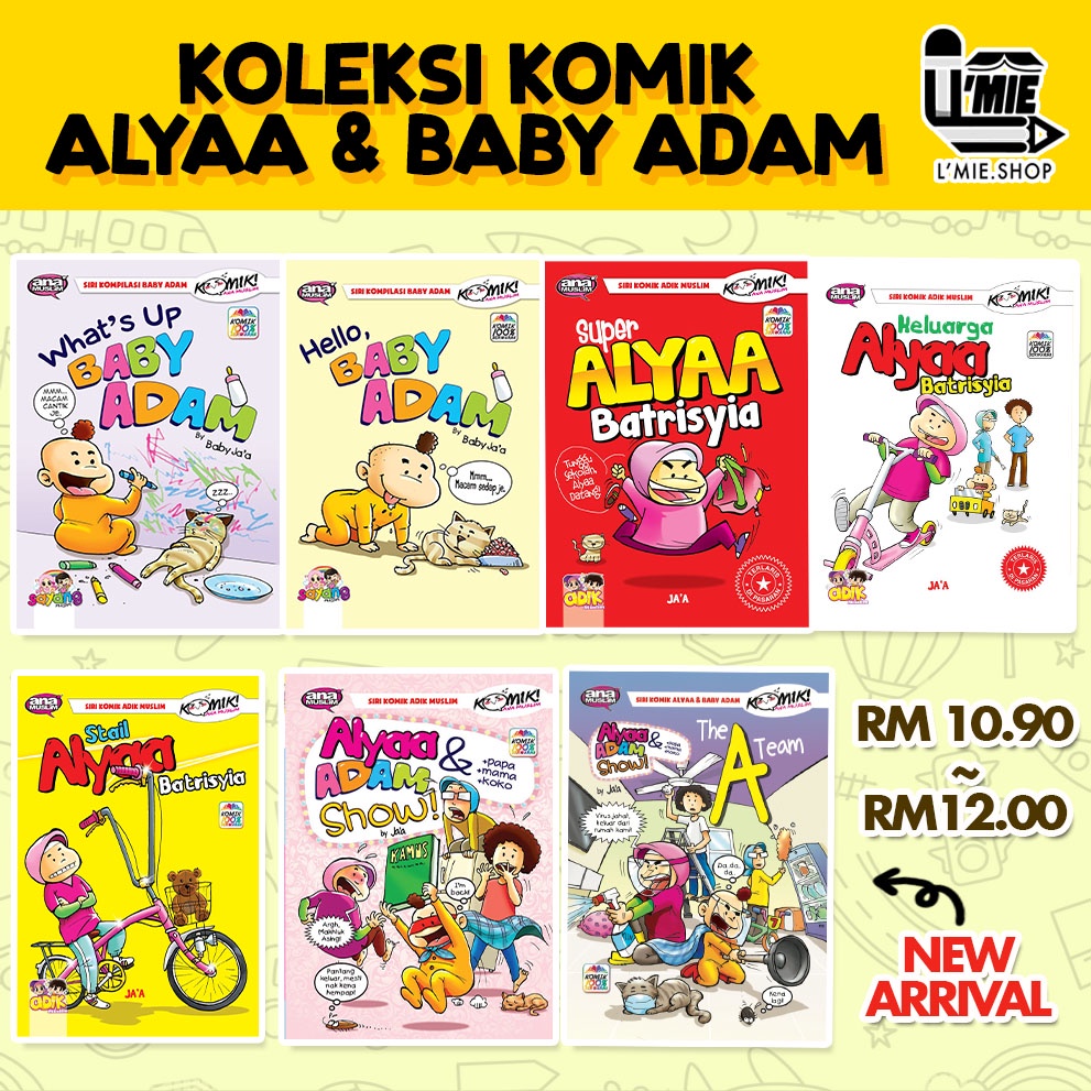Komik Alyaa & Baby Adam - Komik Kanak-kanak Lelaki Perempuan Ana Muslim | Children Comic Buku ...