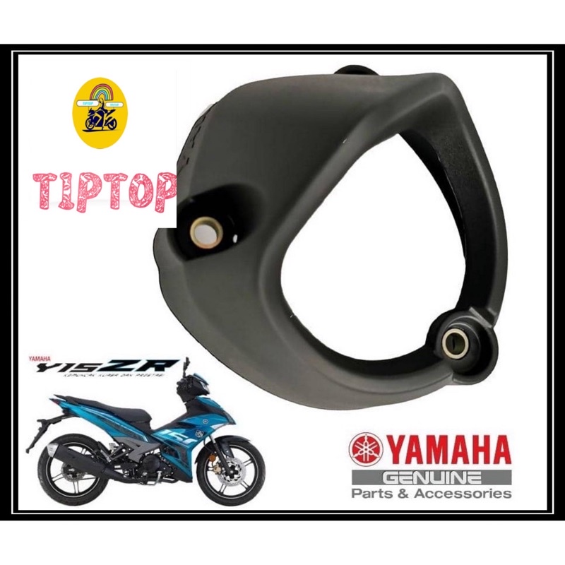 Y15ZR V1 V2 EXCITER END CAP MUFFLER COVER MATT BLACK / HITAM SCREW SKRU ...