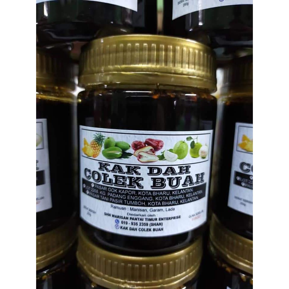 KAK DAH COLEK BUAH - Colek Buah-buahan Homemade istimewa dari Kelantan ...