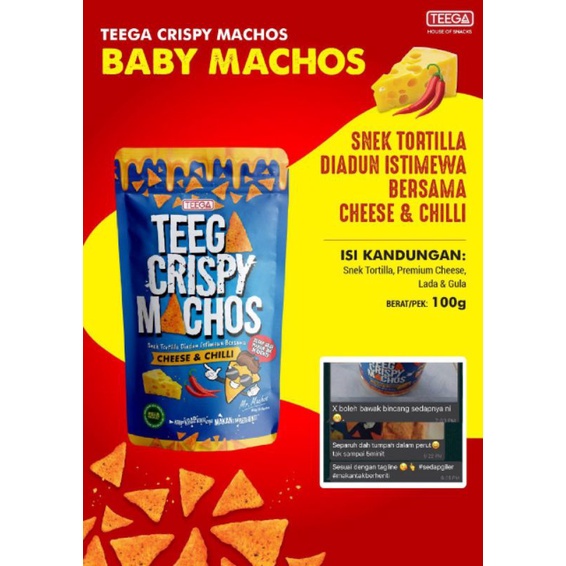 🔥🔥🔥 TEEGA SNACK HOUSE 🔥🔥🔥 TEEGA CRISPY MANCHOS 🔥🔥🔥 | Shopee Malaysia