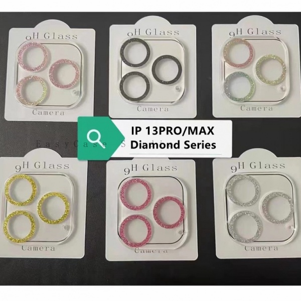 Starry Sky Diamond 9H Full Coverage Camera Lens Film Screen Protector For iPhone 13/12 / 11/ Pro ...