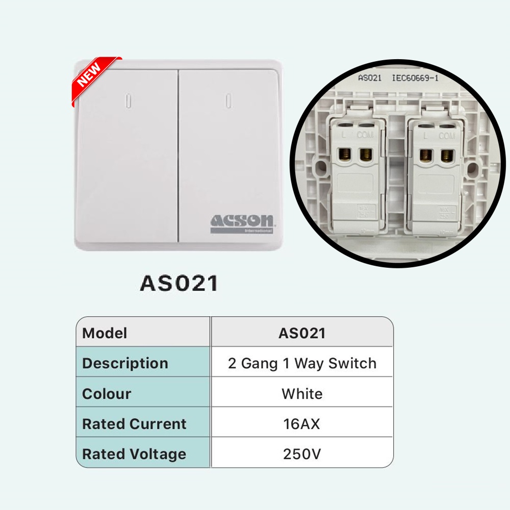 [Original/Genuine Parts] Acson Switch 20A 30A 16AX ACSON Aircond Switch / Heater Switch / Light ...