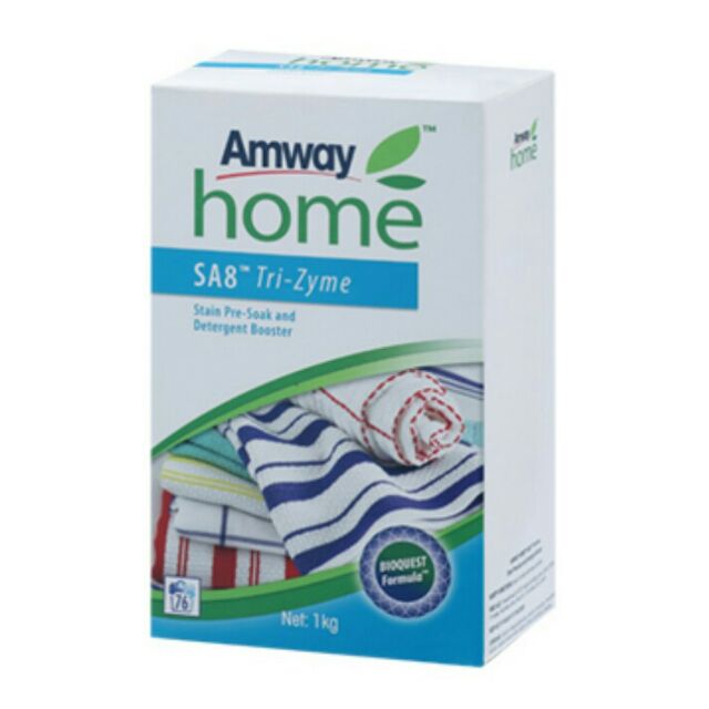 AMWAY SA8 Tri-Zyme Stain Pre-Soak and Detergent Booster 1kg | Shopee ...