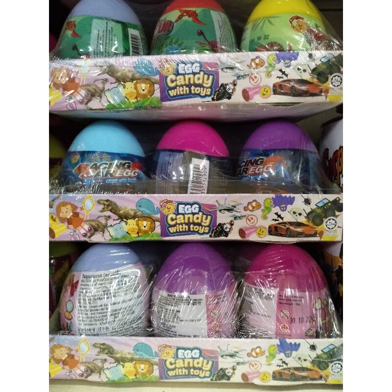BEARDY EGG CANDY WITH TOYS( 1 PACKET/ 12 PCS) | Shopee Malaysia