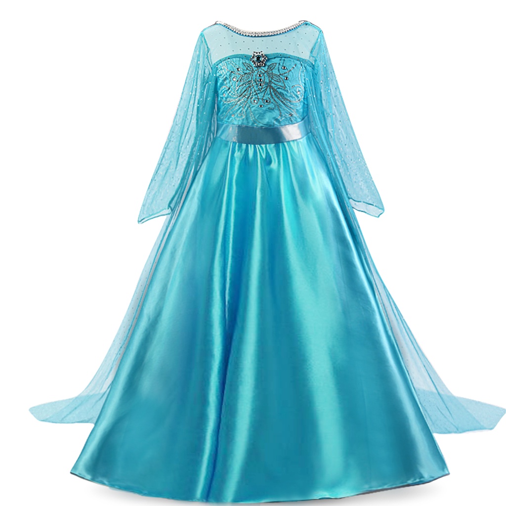 WFRV Halloween Costume Kids Elsa Dress for Girls Kids Christmas Cosplay ...