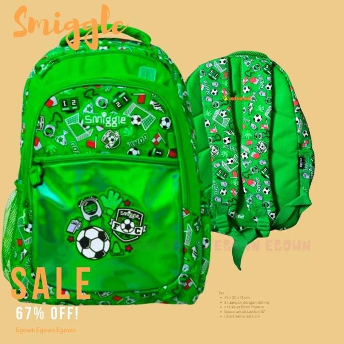 Children's KADO Original Smiggle Backpack Gold Ball Slumber Shark Dino ...