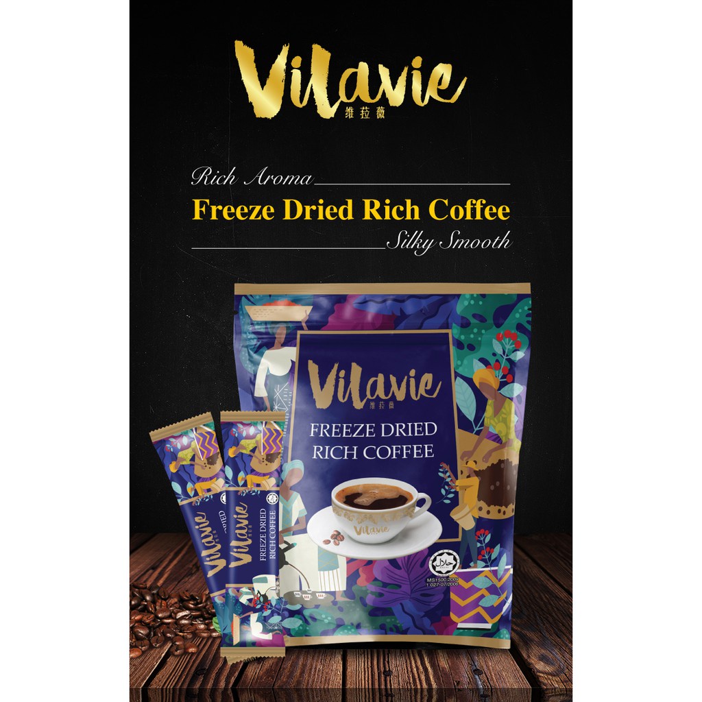 Vilavie Freeze Dried Rich Coffee, 30g x 12's | Shopee Malaysia