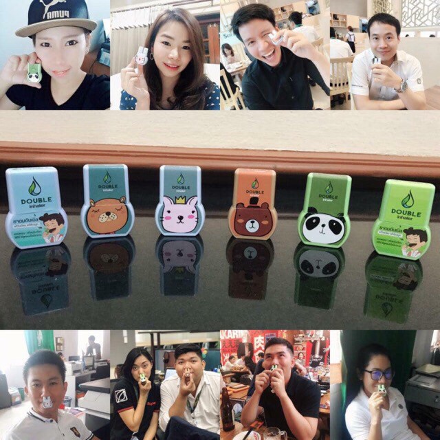 RANDOM 🍃 Double Inhaler: Menthol Inhaler with Herbs 泰国🇹🇭草藥雙管鼻通棒 （13g ...