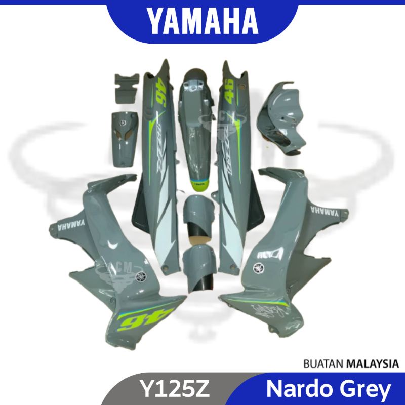 YAMAHA Y125Z Body Cover Set Tanam Sticker Stripe Strike Color Parts ...