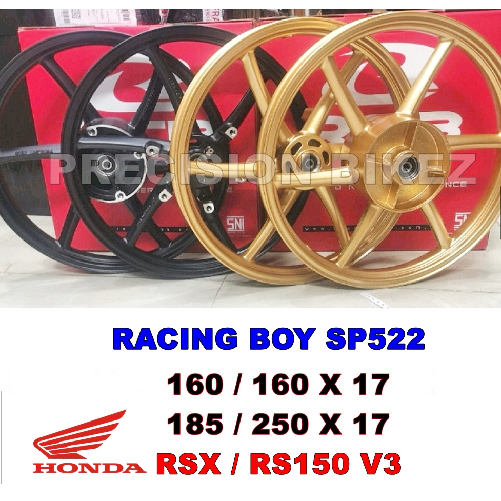 RCB SP522 RSX RS150 V1 V2 V3 RSV3 ABS 160/160 X 17 / 185/250 X 17 ...