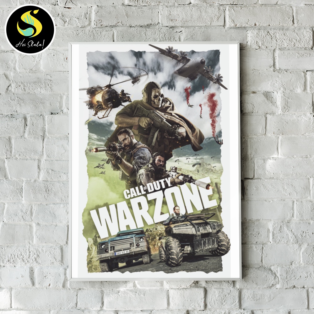 Call of Duty Warzone Poster Anti-Fade Gaming Art Game A4 A3 Size Cool ...