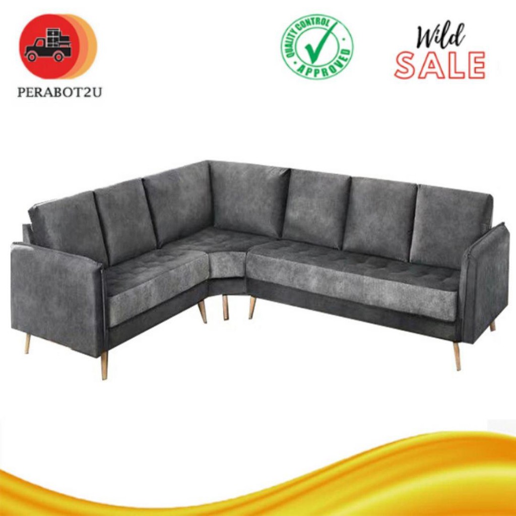 P2U HD CORNER SOFA SET/ L SHAPE / SOFA PANJANG / SOFA MEWAH / SOFA ...