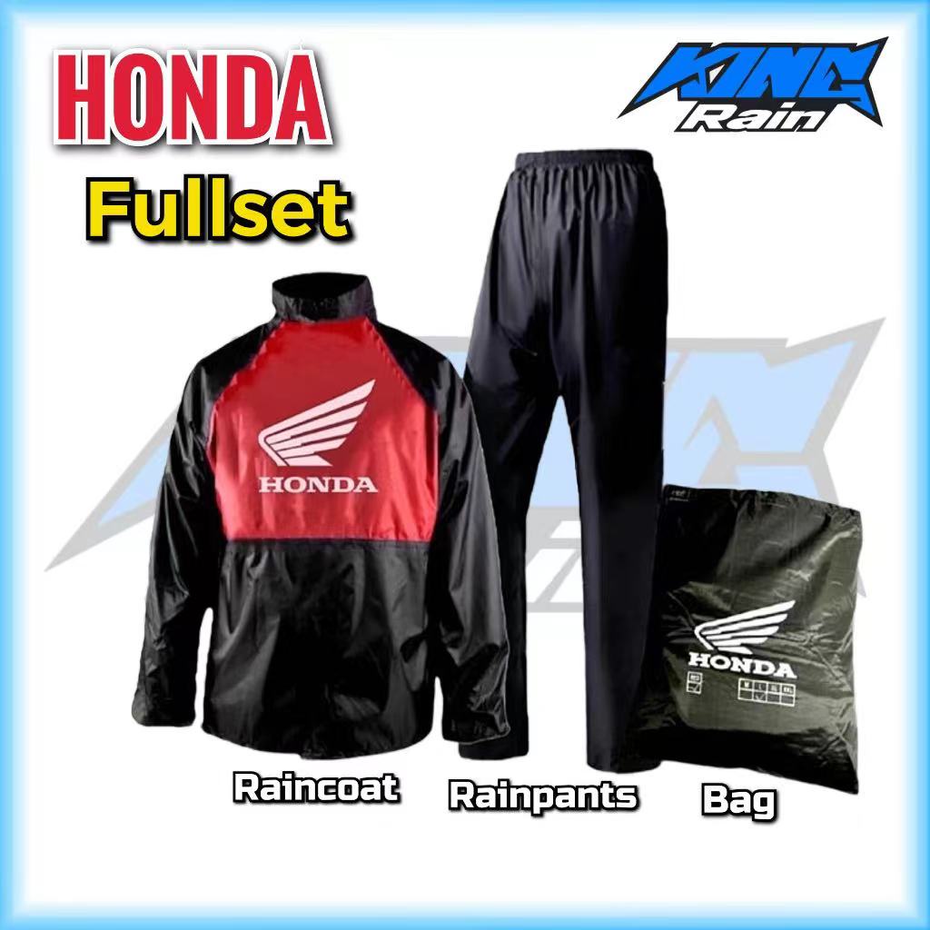 Honda Yamaha Rainsuit RC38 Waterproof 1 Layer Raincoat With Pants Rain ...