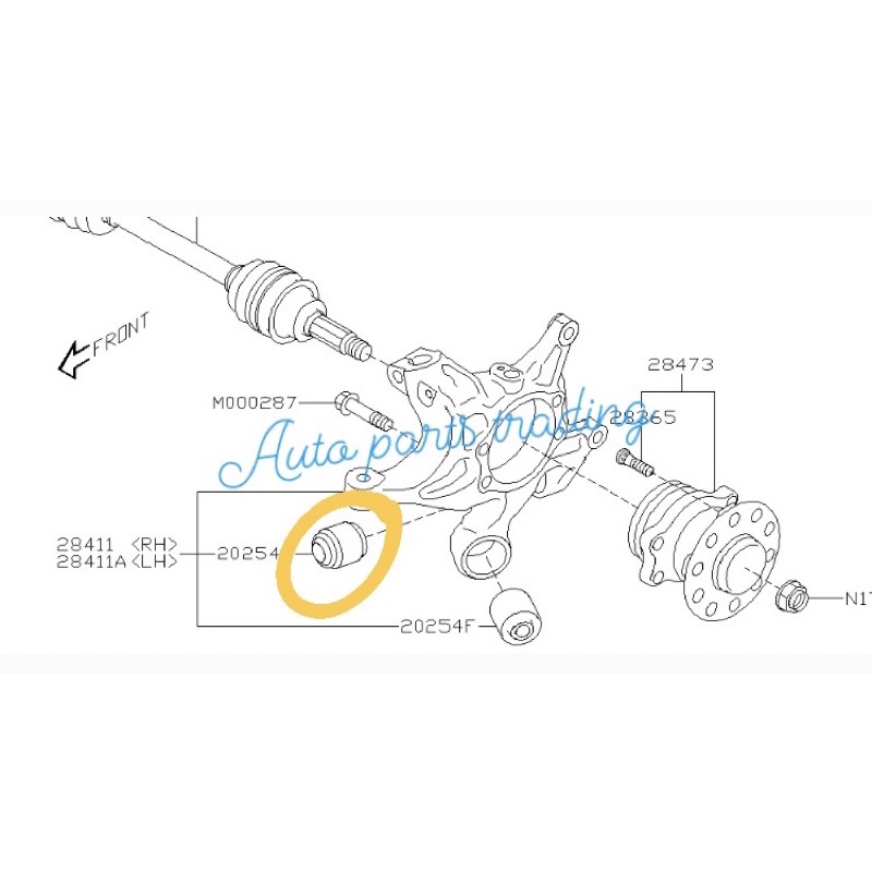 SUBARU FORESTER SJ REAR KNUCKLE BUSH JAPAN | Shopee Malaysia