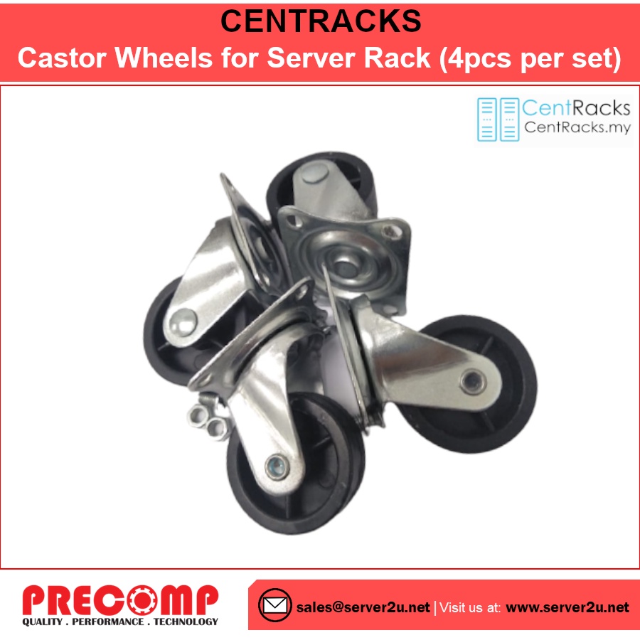 Centracks Castor Wheels for Server Rack (4pcs per set) | Shopee Malaysia