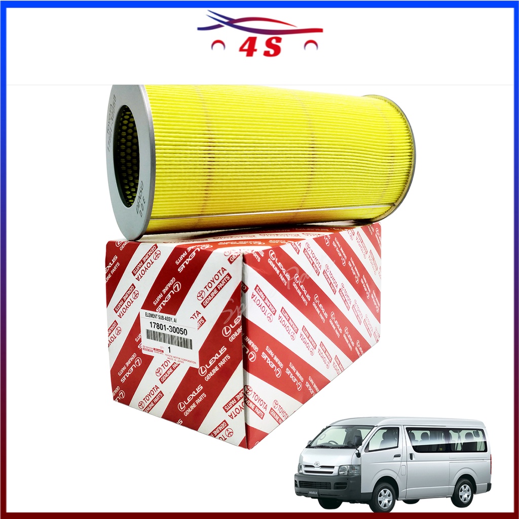 Toyota Genuine Air Filter for Toyota HiAce Van 2.5cc Diesel - 17801 ...