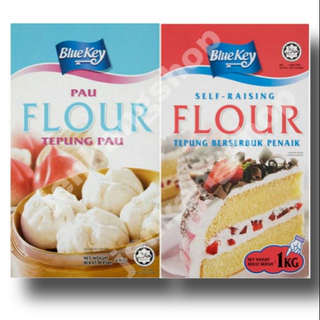 BLUE KEY Flour (Self-Raising/Pau) 1KG | Shopee Malaysia