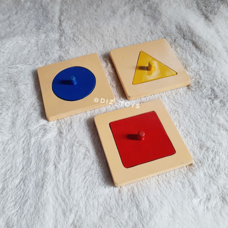 Single Shape Puzzle Montessori | Shopee Malaysia