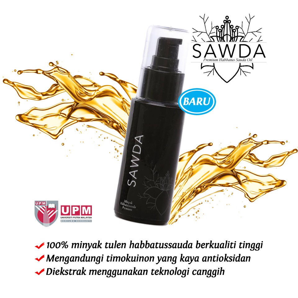 SAWDA ORIGINAL 💥READY STOCK💥 SAWDA MINYAK HABBATUS SAUDA UPM 60ML ...