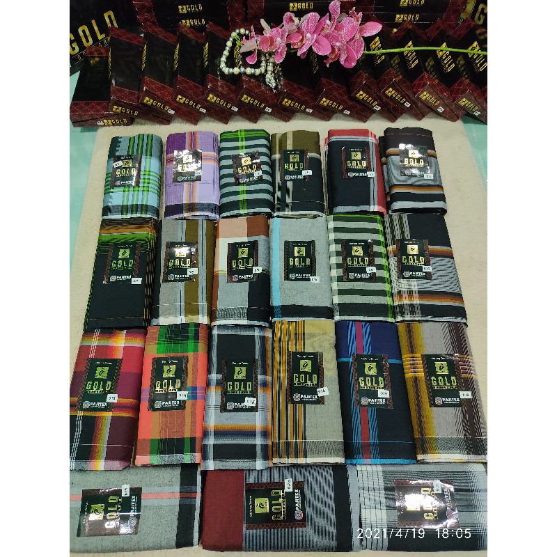 Kain Pelikat Cap Mangga Gold / Pelikat Brand Mangga Gold by PAJITEX 💕 ...