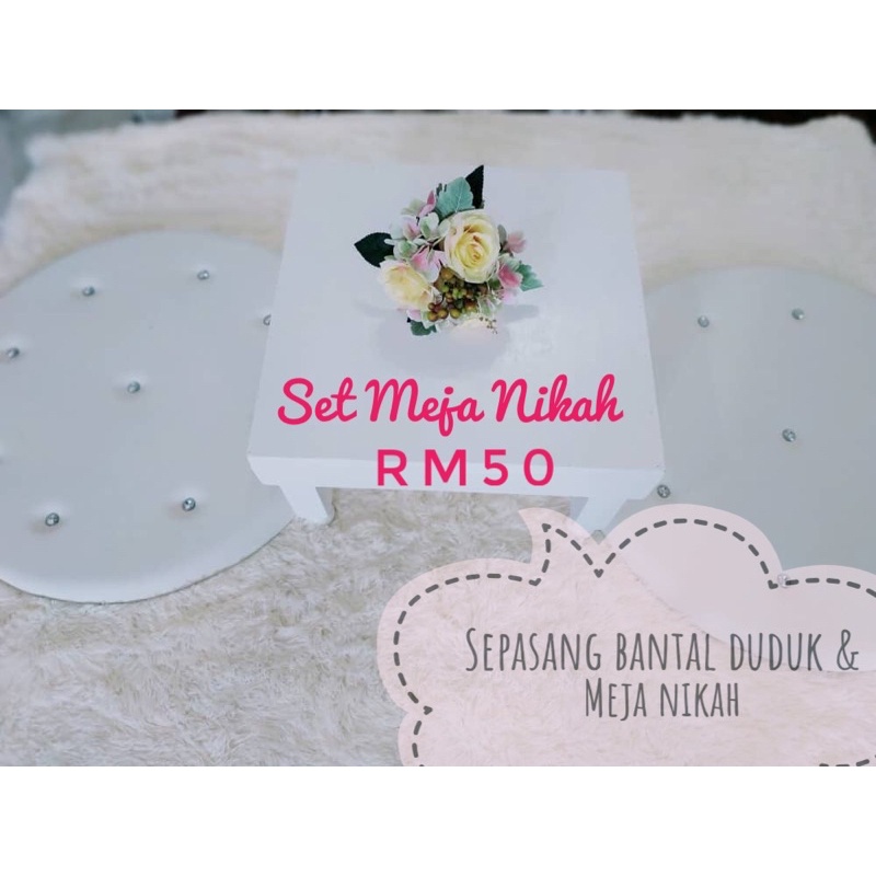 Sewa Set Meja dan Bantal Nikah (Selfpickup) | Shopee Malaysia