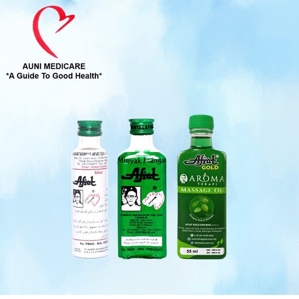 MINYAK AFIAT ( Regular 50ml / Hangat 55ml / Gold 55ml ) | Shopee Malaysia