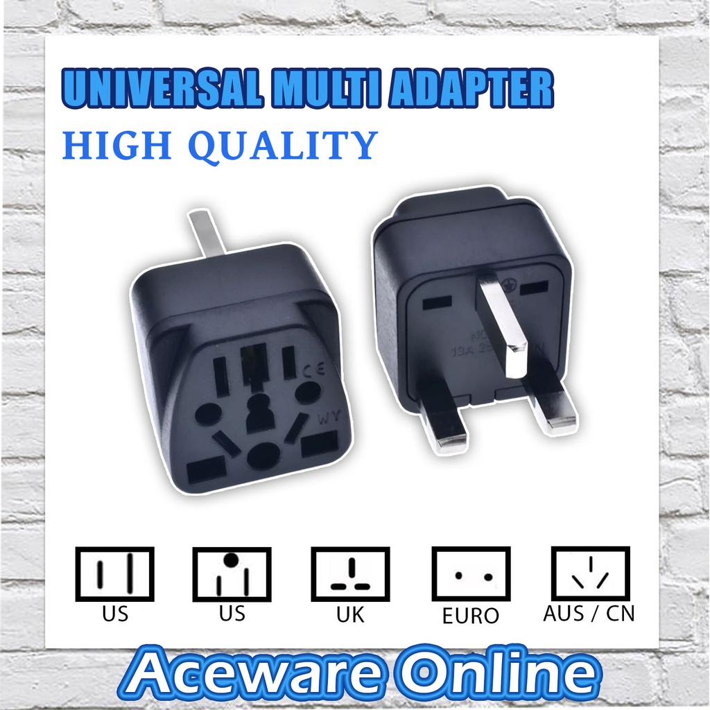 Universal - EU US AU UK – Malaysia AC Power Socket Plug Travel Charger ...