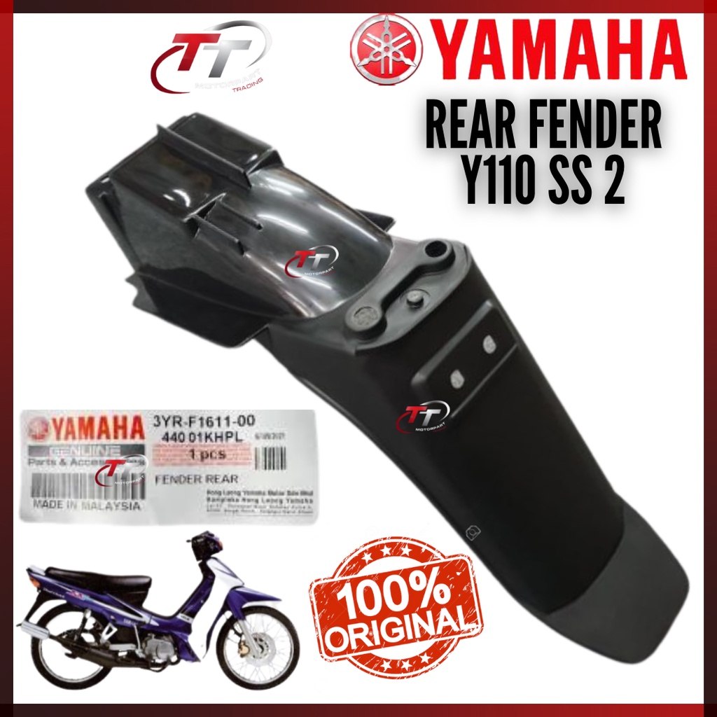 100% ORIGINAL YAMAHA Y110 SS2 Y110SS 2 SS INNER SET COVER HITAM BODY ...